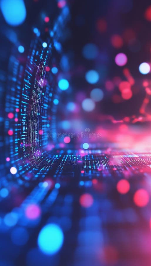 A Stunning Visualization of a Futuristic Digital World Embracing ...