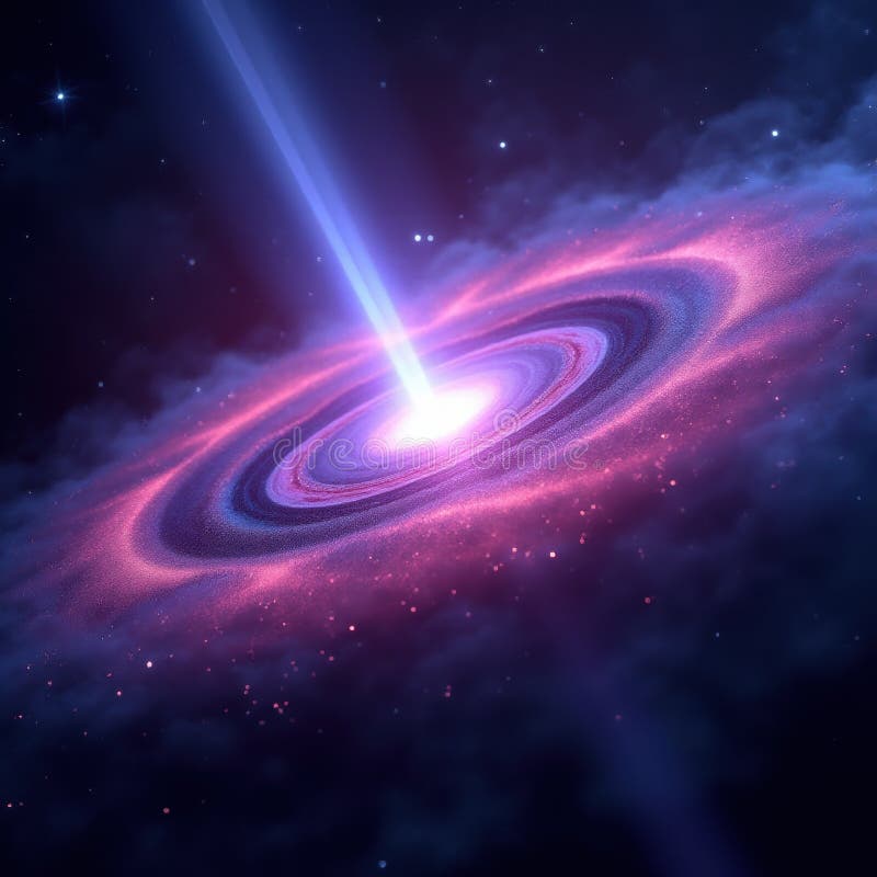 Galactic Core Generative AI Stock Illustration - Illustration of ...