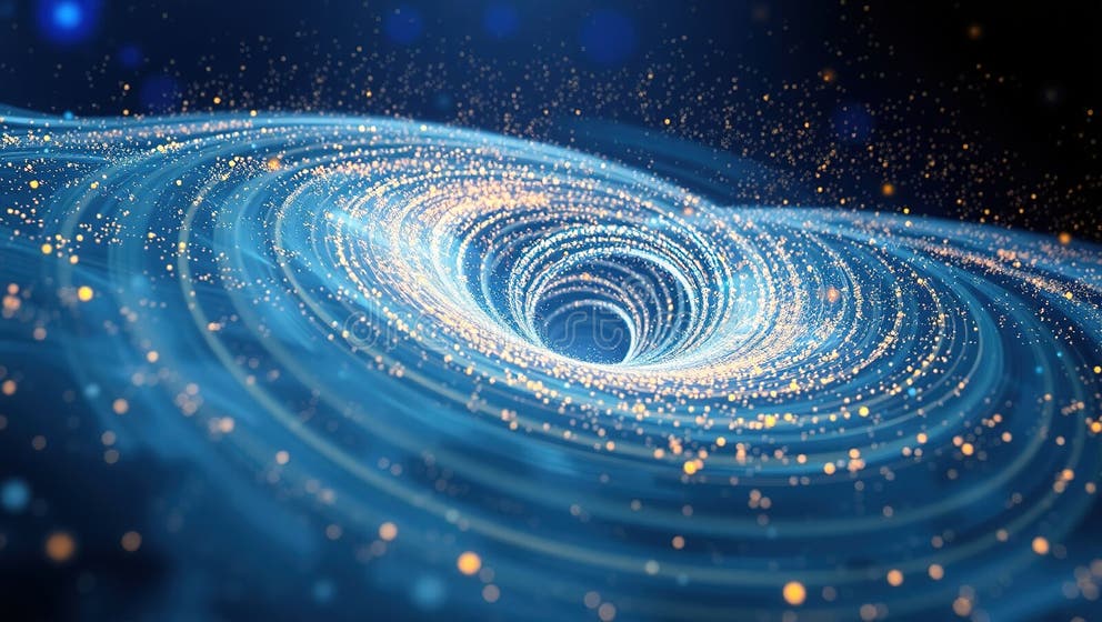 Stunning Visualization of Gravitational Waves a ComputerGenerated Simulation of Particle Effects ...