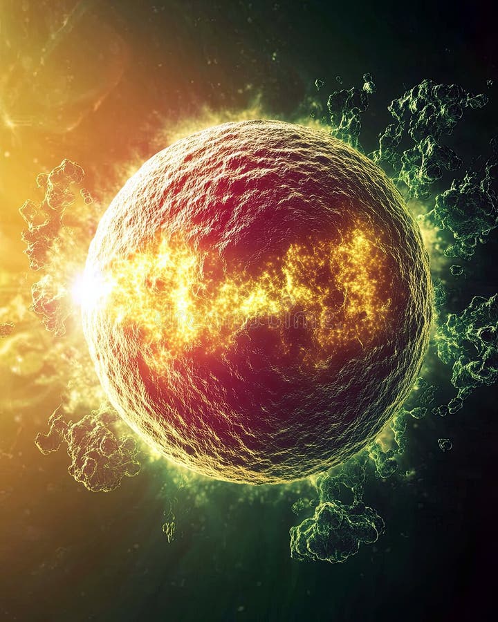 Mesmerizing View of Cellular Regeneration in a Vibrant Cosmic Realm ...