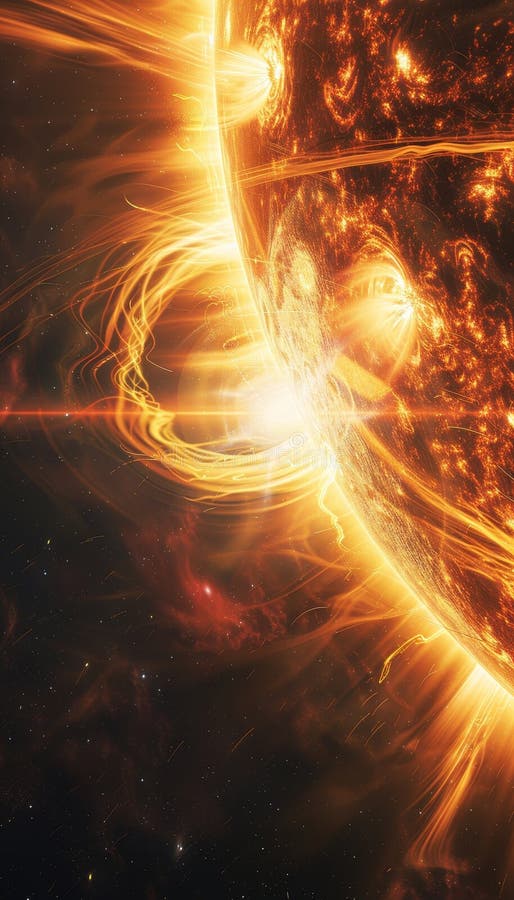 Stunning Visualization of Solar Rays Hitting Earth with Visible ...