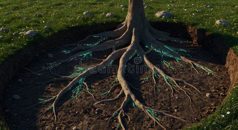 A Stunning Visualization of Tree Roots System Beneath the Ground ...
