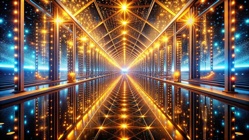 A Stunning Visualizer of a Futuristic Quantum Bridge Symmetrical Cosmic ...