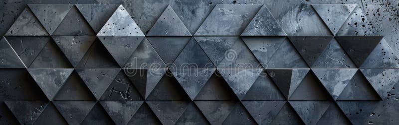 Fluted Triangle Mosaic Wallpaper - Dark Grey Stone Texture for Abstract ...