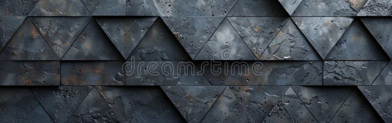 Fluted Triangles on Dark Grey Stone Mosaic - Abstract Wallpaper Texture ...