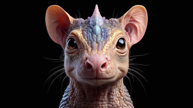 Mythical Mouse-Rat Unicorn Dragon Creature - AI Generated Illustration ...