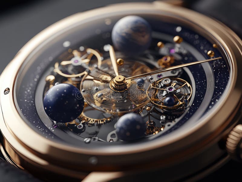 A Stunning Watch Features a Complex Mechanism with Rotating Planets ...