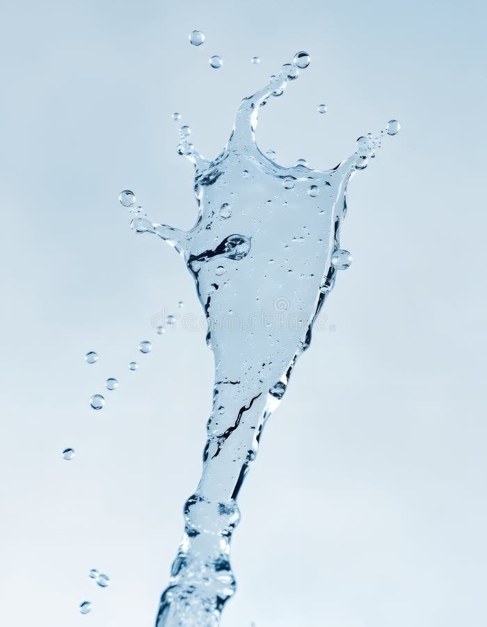 A Stunning Water Splash, Capturing the Essence of Purity Stock ...