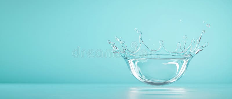 Stunning Water Splash Creates Beautiful Moment in Crystal Clear Liquid ...