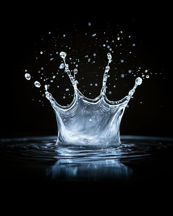 Stunning Water Splash Creates Mesmerizing Pattern in Crystal Clear ...