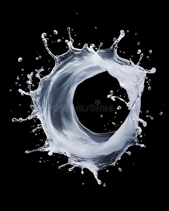 Stunning Water Splash Creates Perfect Circular Motion, Showcasing ...