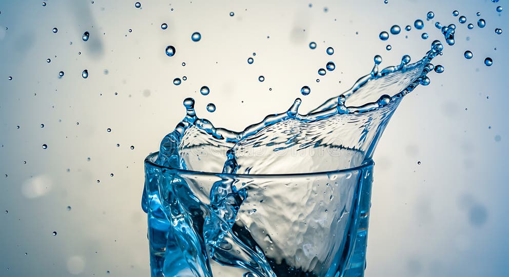 Stunning Water Splash in Glass High Resolution Image Stock Photo ...