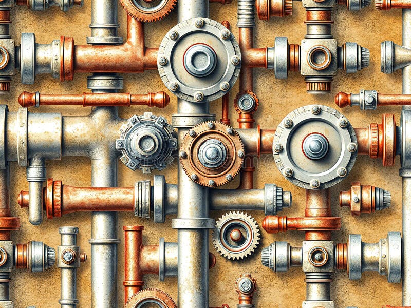 Geometric Industrial Watercolor Design Elements Abstract Patterns for ...