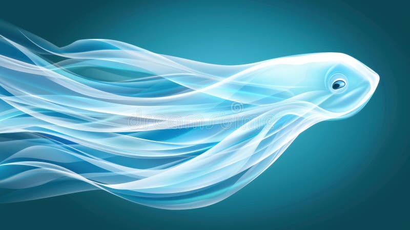 A Stunning Web Banner Featuring a Glass Squid on a Teal Backdrop ...