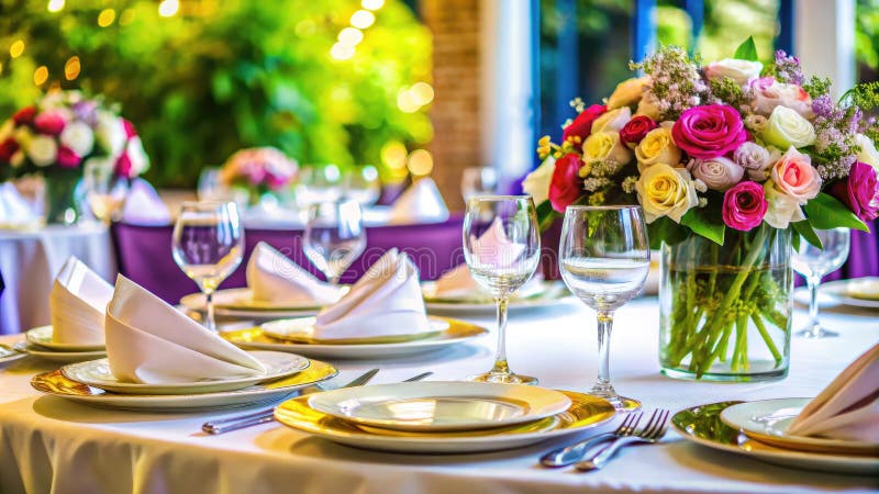 A Stunning Wedding Reception Table Setting Awaits Your Celebration ...