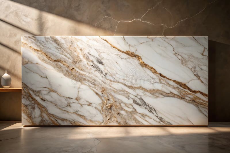 Stunning White and Brown Marble Slab a Timeless Design Element for ...