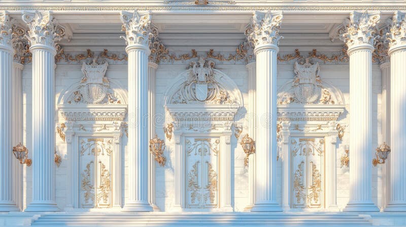 A Stunning White Building Featuring an Iconic Clock Symbolizing Justice ...