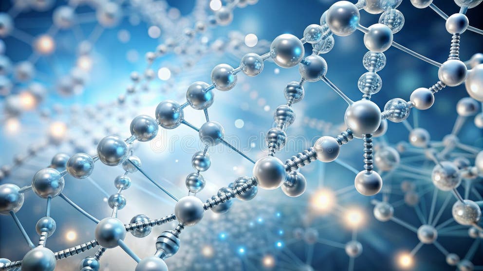 Stunning White DNA Molecular Structure a Visually Captivating Abstract ...