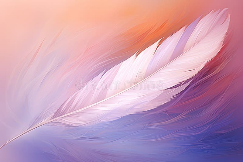 Mesmerizing Monochrome: the Enchanting White Feather with a Splash of ...