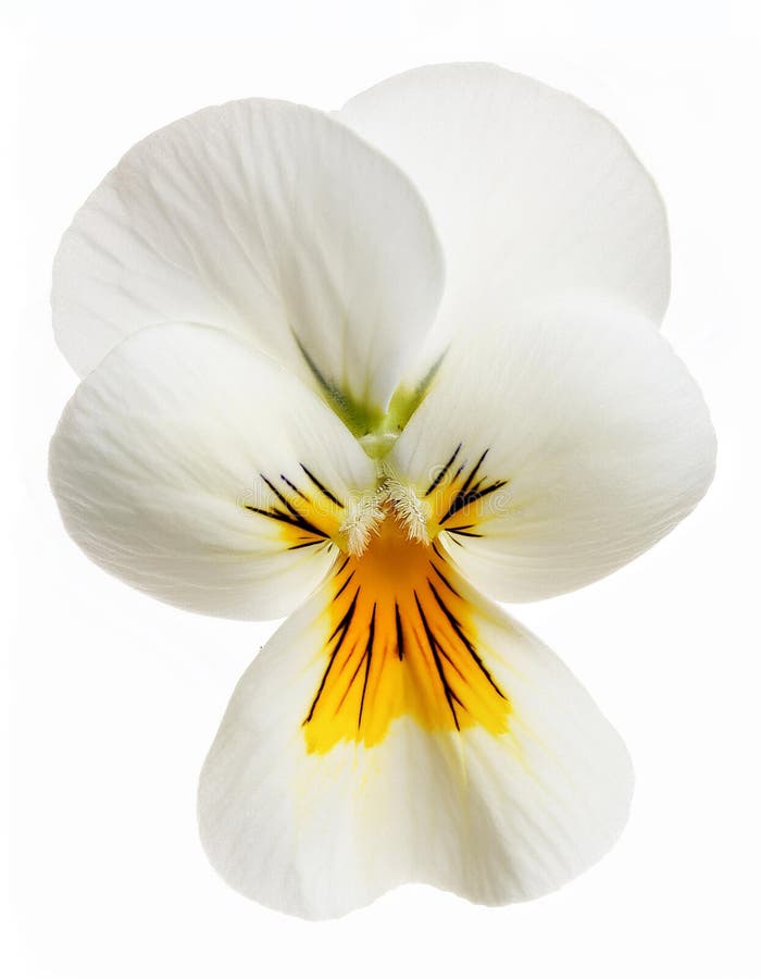 Stunning White Viola Flower Design Element Stock Image - Image of ...