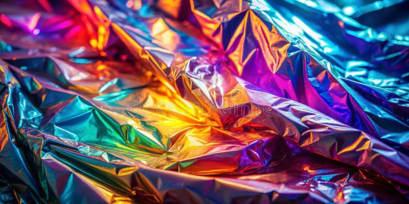 Stunning WideAngle Plastic Wrap Texture Overlay a Shimmering Foil ...