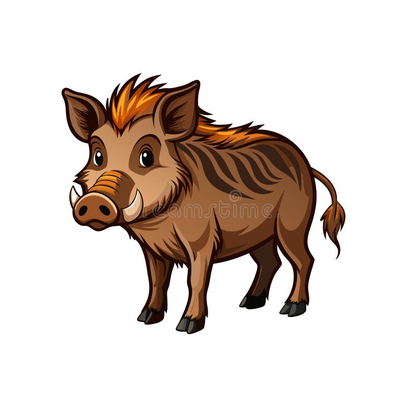Stunning Wild Boar Illustration for Displays Stock Illustration ...