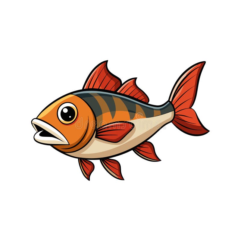 Stunning Wild Fish Realistic Style Stock Illustration - Illustration of ...