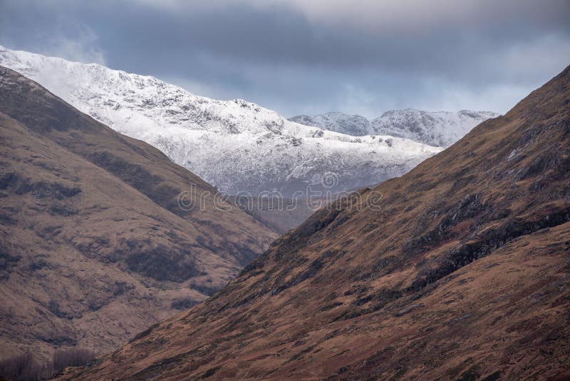 Stunning Winter Landscape Image of Snowcapped Three Sisters Mountain ...