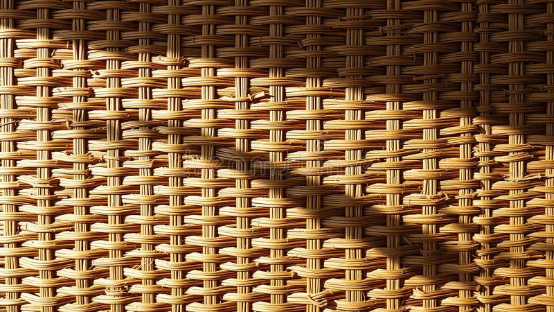 Stunning Woven Rattan Background Dramatic Lighting for Tropical Boho or ...
