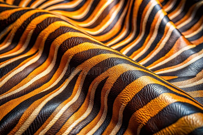 Stunning Zebra Print Leatherette Fabric Texture a Macro CloseUp ...