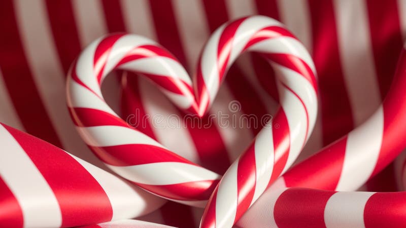 A Stunningly Abstract and Intriguing Image of a Candy Cane Heart AI ...