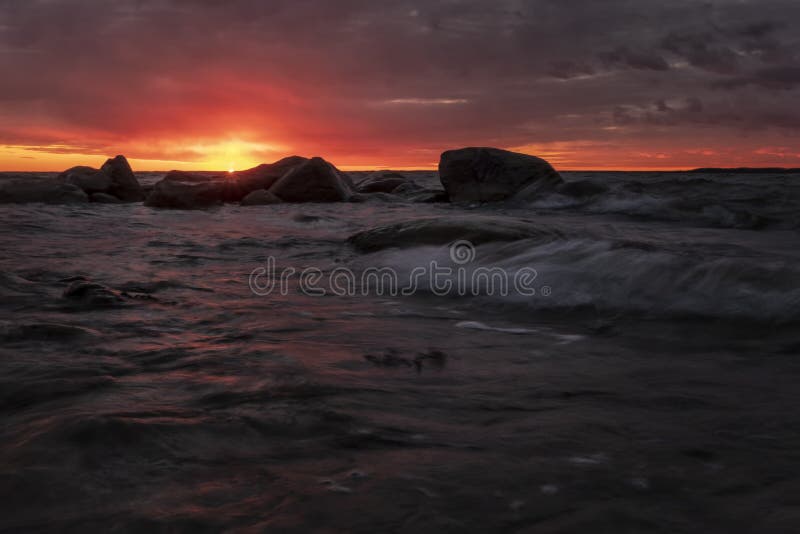 Stunningly Beautiful Sunset Stock Photo - Image of heaven, view: 187345612