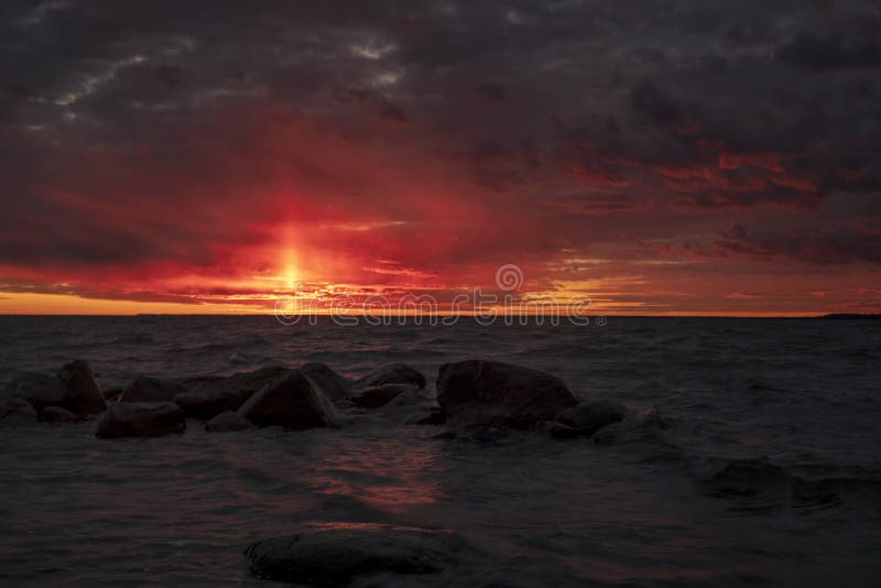 Stunningly Beautiful Sunset View Stock Image - Image of beautiful ...