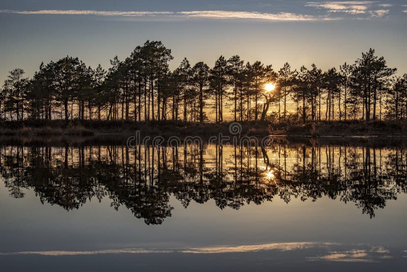Stunningly Beautiful Sunset View Stock Photo - Image of dusk, panorama ...