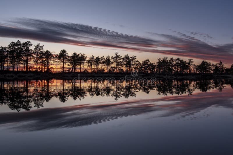 Stunningly Beautiful View of the Evening Sky Stock Image - Image of ...