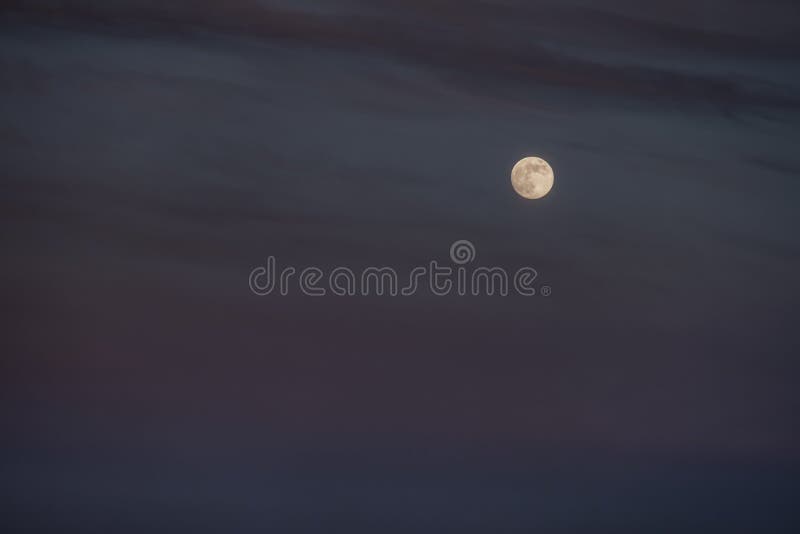 Stunningly Beautiful View of the Moon in the Sky Stock Image - Image of ...
