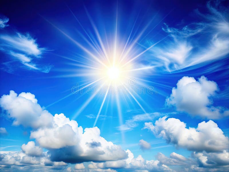 A Stunningly Realistic Digital Painting of a Sunny Sky with Dramatic ...