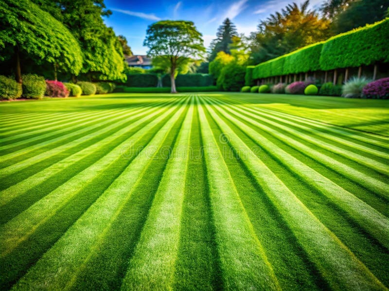 Stunningly Striped Lawn a Masterclass in Backyard Design and Precise ...