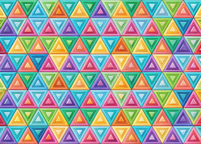 A Stunningly Vibrant Pastel Geometric Triangle Pattern Seamless ...