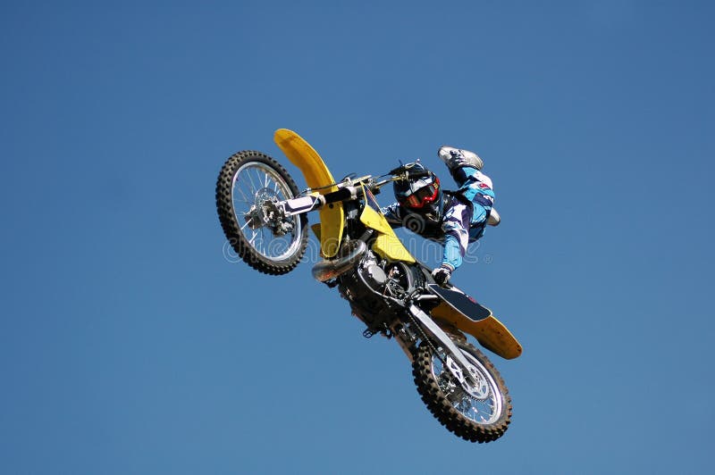 Stunt Biker. stock image. Image of jump, stunt, sport - 4870805