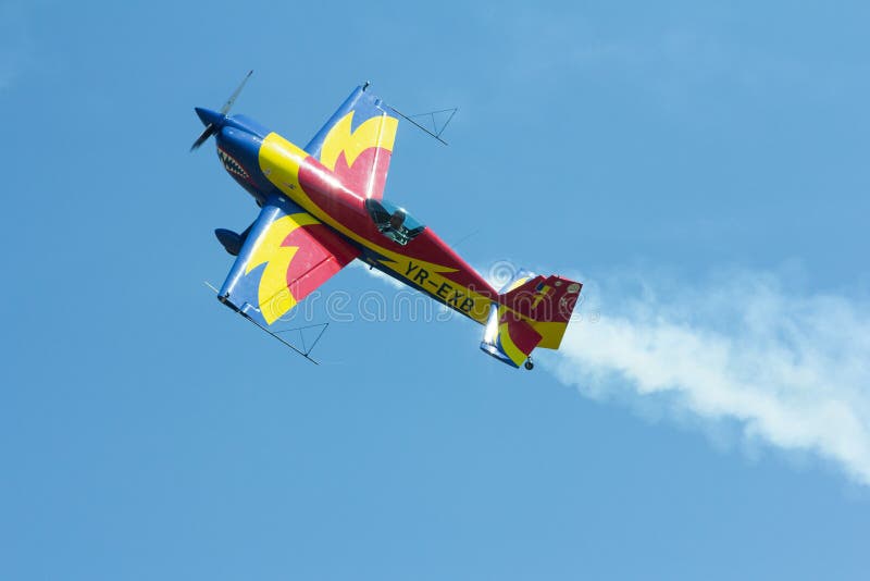 Stunt Airplane Show at Breda Airport Seppe, Bosschenhoofd, the ...