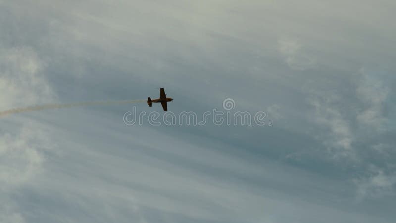 Stunt Plane Performing in the Air Stock Video - Video of engine, flight ...