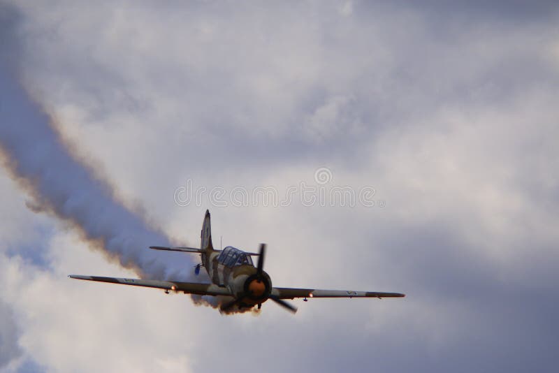 Stunt Plane stock photo. Image of aeronautic, plane, airshow - 41682426
