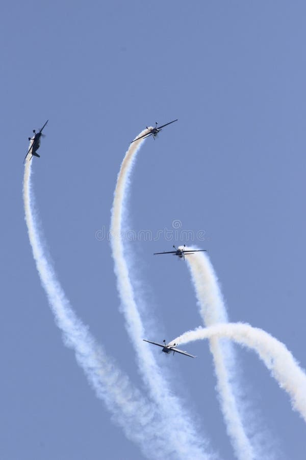 Stunt Planes stock image. Image of propeller, aircraft - 41814139