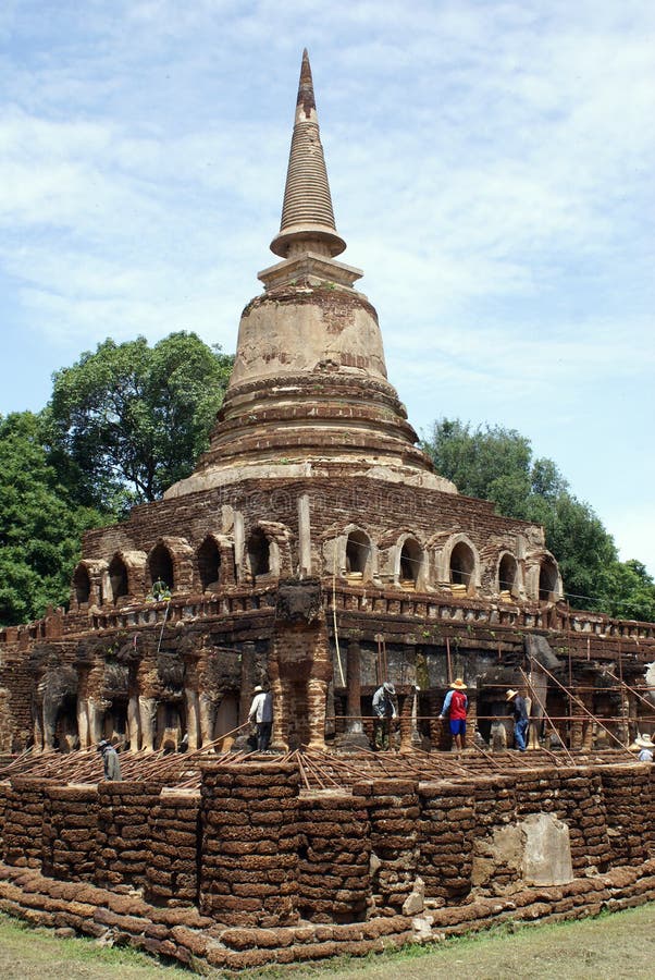 Stupa stock image. Image of monument, elephant, history - 6081293