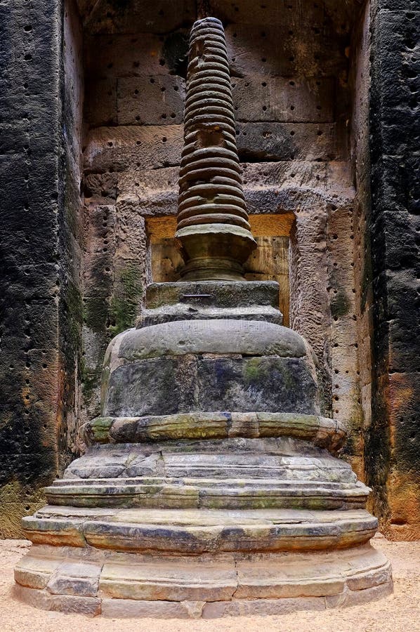Stupa stock photo. Image of architecture, preah, cambodian - 245347872