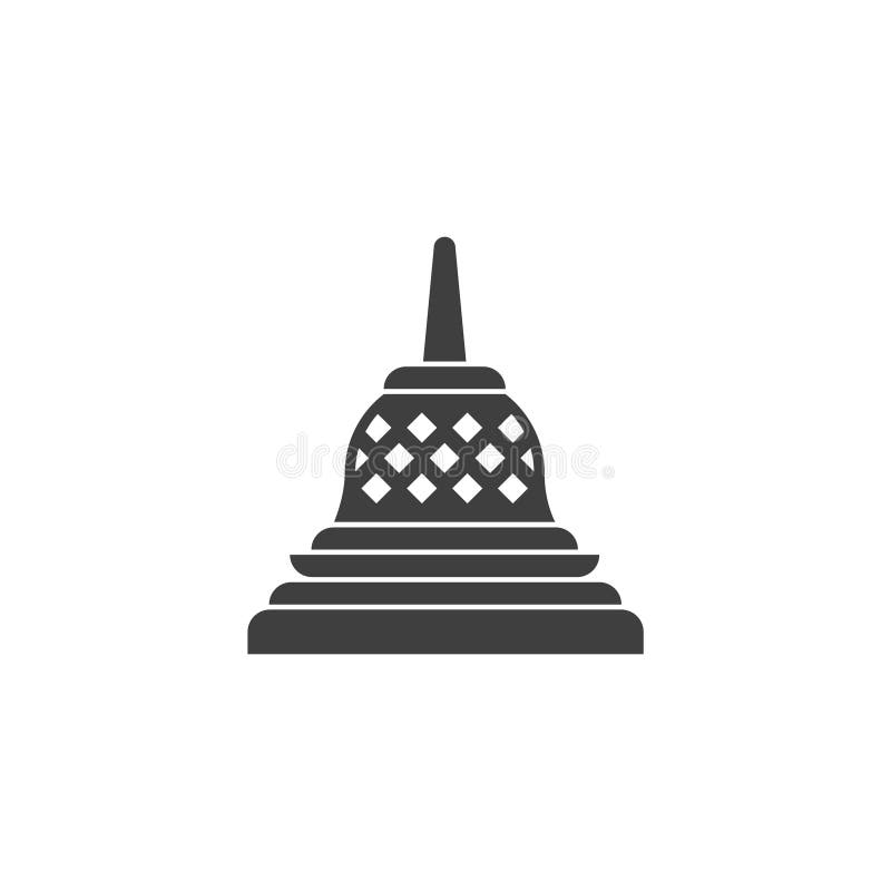 Stupa Icon Design Vector Illustration Stock Vector - Illustration of ...