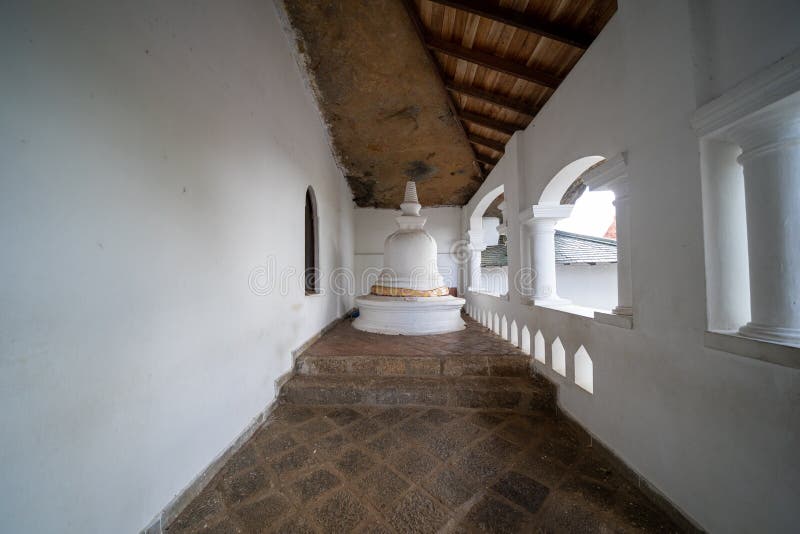 The Stupa Inside the Corridor Passage of Dambulla Cave Temple in Sri ...