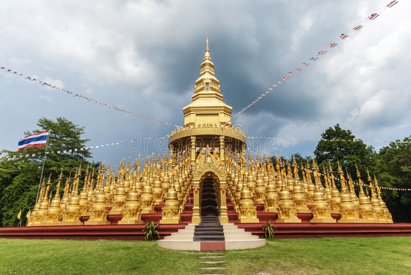 Stupa in Thailand stock photo. Image of meadow, bright - 40965658
