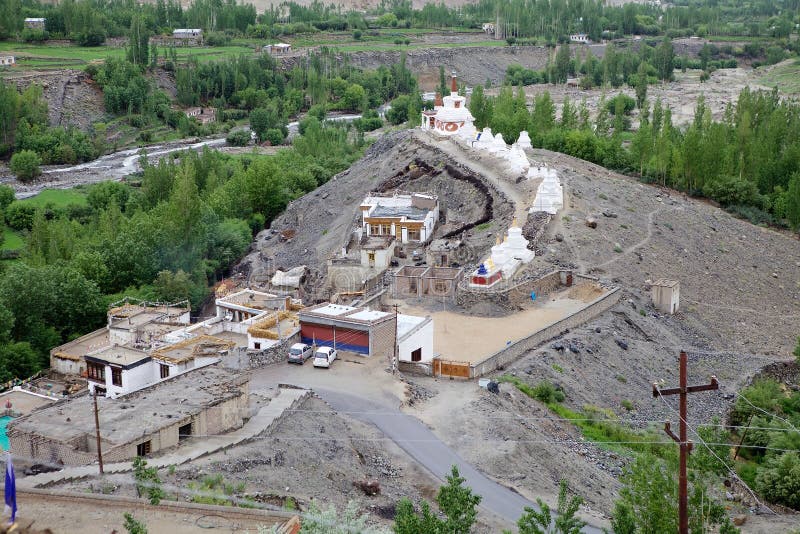 Stupas at the Phyang Monastery, Ladakh, India Stock Photo - Image of ...